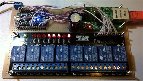 Channel Relay Board Controlled Over The Internet Scargill