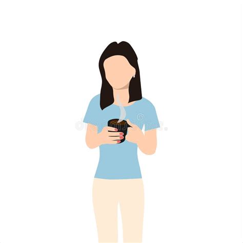 Silhouette Woman Drinking Coffee Stock Illustrations 388 Silhouette