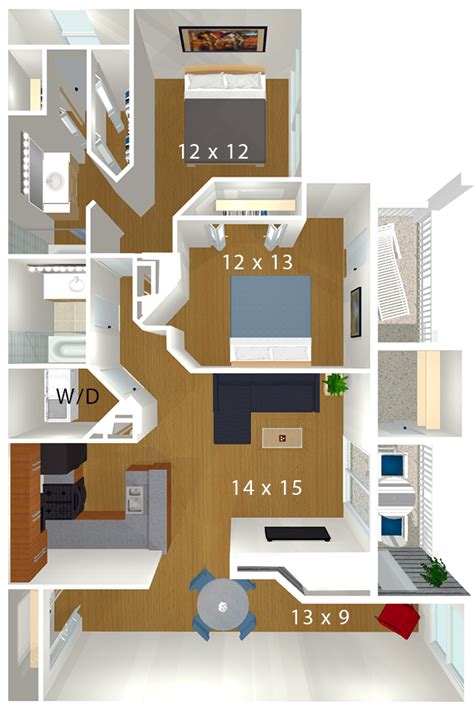 Bent Tree Apartments Floor Plan Free Transparent PNG Download PNGkey