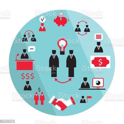 평면 디자인 비즈니스 요소입니다 파트너십 성공 개념을 적립 하는 돈 개념에 대한 스톡 벡터 아트 및 기타 이미지 개념 개체