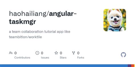 GitHub Haohailiang Angular Taskmgr A Team Collaboration Tutorial App