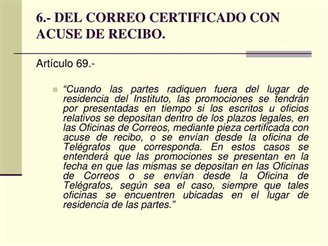 Correo Certificado Con Acuse De Recibo MIDE