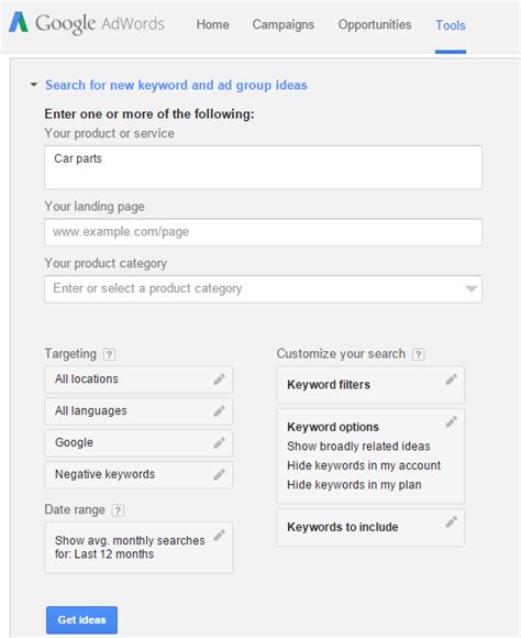 How To Do Keyword Research With Google Adwords Keyword Tool Things You LoVe