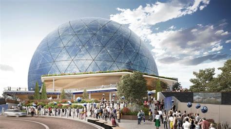 London S Proposed MSG Sphere Is Clad In A Skin Of Triangulated LED Panels