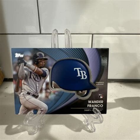 2022 Topps Series 2 Batting Helmet Wander Franco Rc Ebay