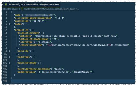 Standalone Service Fabric Cluster Diagnostic Store Share · Issue 527