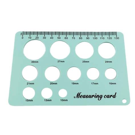 Silicone Nipple Measuring Card Breast Pump Flange Circle Ruler Sizing