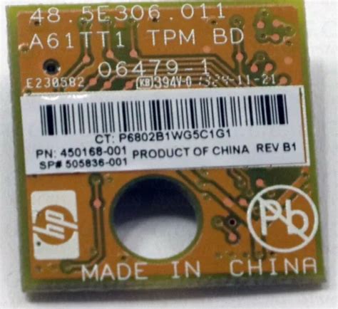 Hp Tpm Trusted Platform Module For Sale Picclick Uk