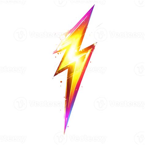 Abstract Colorful Lightning Bolt Design Illustration 55659863 Png
