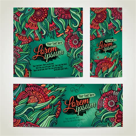 Vector Decorative Floral Background Banner Template Download On Pngtree