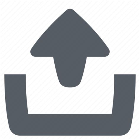 arrow interface outbox upload icon download on iconfinder