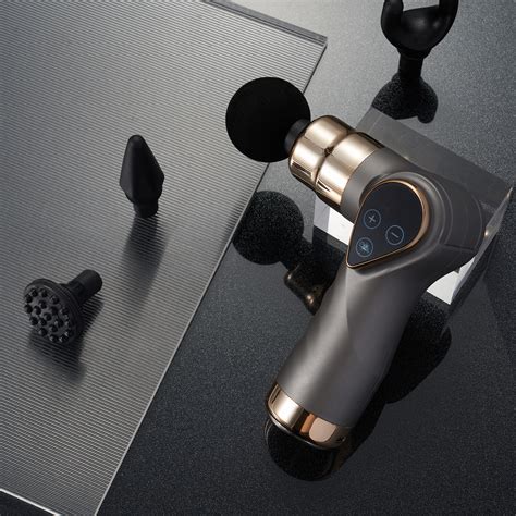 Folding Hot Compress Fascia Gun Black Therapavo Hot Massage Gun