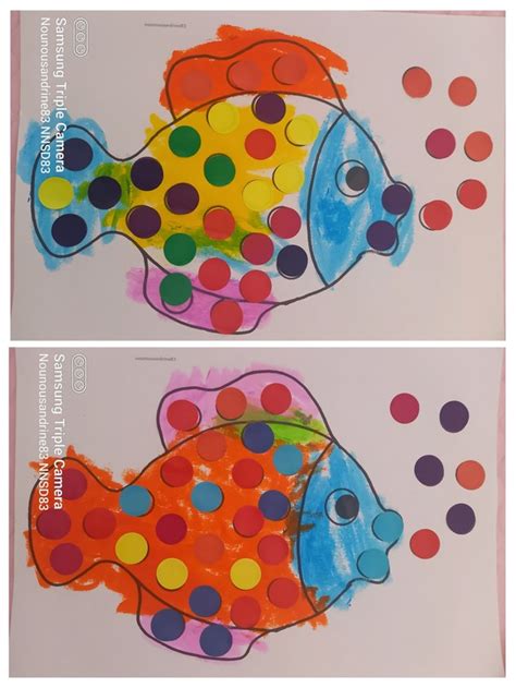 Poisson D Avril Colorier Gommettes