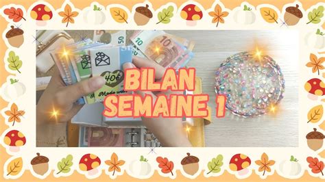 BILAN SEMAINE 1 OCTOBRE BUDGET DES ENVELOPPES YouTube