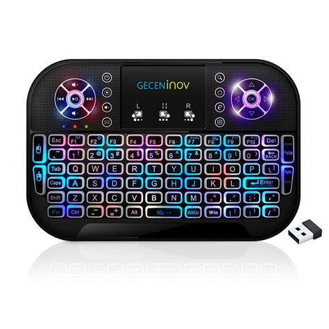 Electronikz Geceninov Mini Keyboard Wireless Touchpad Keyboard