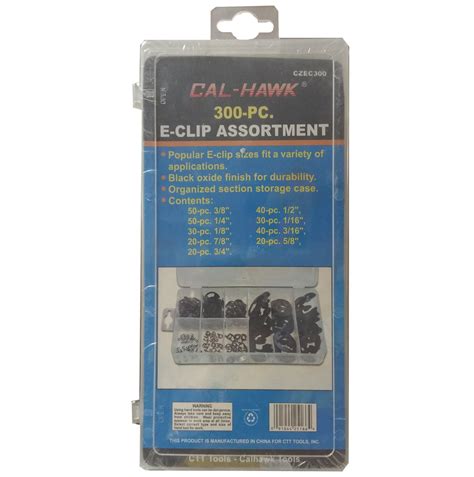 300pc E Clip Assortment