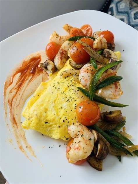 Shrimp Fajita Omelette