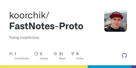 GitHub Koorchik FastNotes Proto Trying Mojolicious