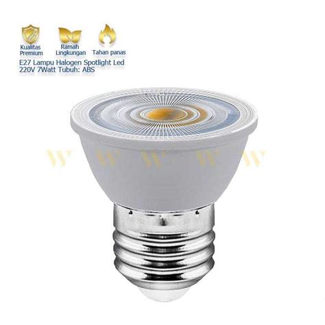 Jual Lampu Halogen Spotlight Led Watt Fitting E Sorot W Lampu Spot Light Shopee Indonesia