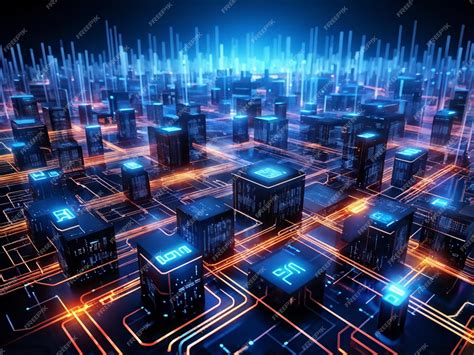 Futuristic Cyber Security With Highspeed Network Motion Premium Ai Generated Image