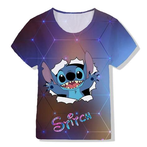 Ropa Para Niños De Stitch Camiseta De Disney Camiseta De Dibujos