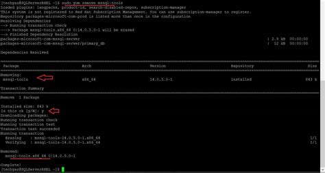 How To Uninstall Sql Tools From Redhat Linux Server