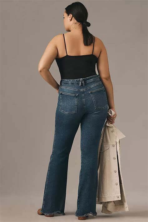Good American Good Curve High Rise Bootcut Jeans Anthropologie