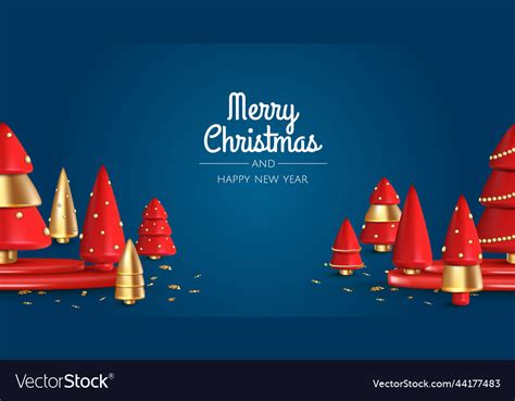 Christmas And New Year Background Xmas Background Vector Image