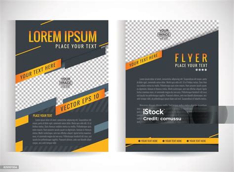 추상적인 벡터 현대 전단지 안내 책자 연간 보고서 Design 서식 파일 편지지 크기 A4 흰색 배경으로 가리기에 대한 스톡 벡터 아트 및 기타 이미지 Istock