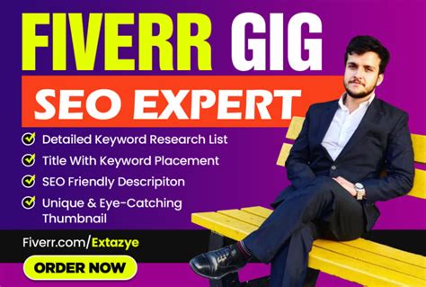 Write seo optimized fiverr gig description by Extazye | Fiverr