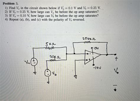 Solved Problem 3find Vo ﻿in The Circuit Shown Below If