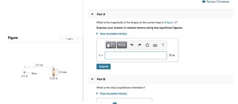 solved a review constants part a what is the magnitude of