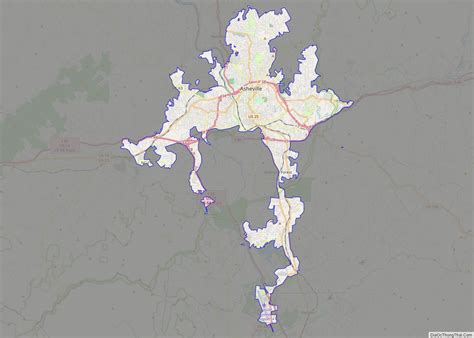 Map Of Asheville City