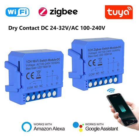 Wifizigbee Tuya Smart Switch Module 1ch Dc 24 32vac 100 240v Zero