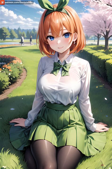 Yotsuba Nakano In Garden By Santpixv On Deviantart