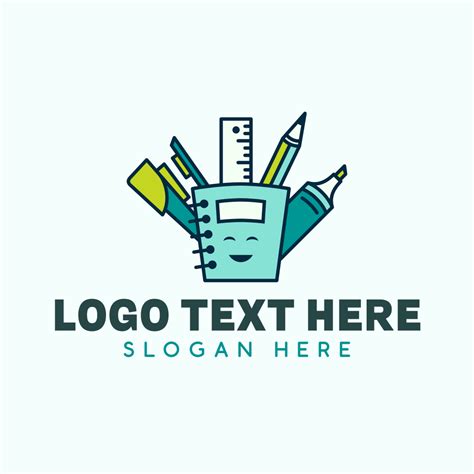 Stationery Notebook Elementary Logo Brandcrowd Logo Maker