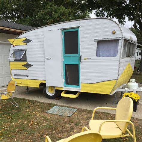 1959 Suncruiser Vintage Camper Travel Trailer Canned Ham Original W