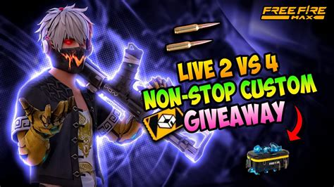 Free Fire Live Custom Giveaway 🎁 Ff Live Guild Test Ff Live Room
