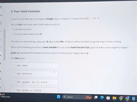 4 Poor Hash Function A Hash Function H Maps StudyX