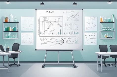 Premium Photo Scientific Formulas Whiteboard With Equations And