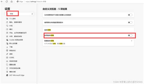 浏览器关闭右键鼠标手势功能edge 文字页面 右键 隐藏 Csdn博客