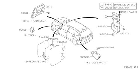 Subaru Crosstrek Anti Theft Alarm Control Unit Keyless Entry Module