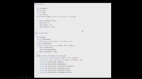 Java Oop Concept Explanation Aggregation YouTube