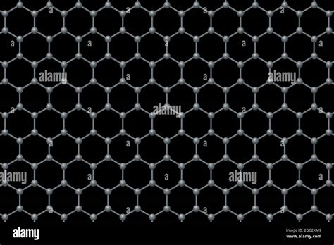 Graphene Single Layer Background Three Dimensional Schematic Molecular Structure Of Graphene