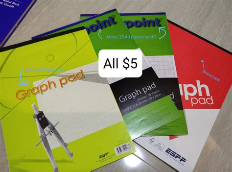 Punggol Math Graph Paper 1 For A Full Scap Book Hobbies And Toys Stationery And Craft
