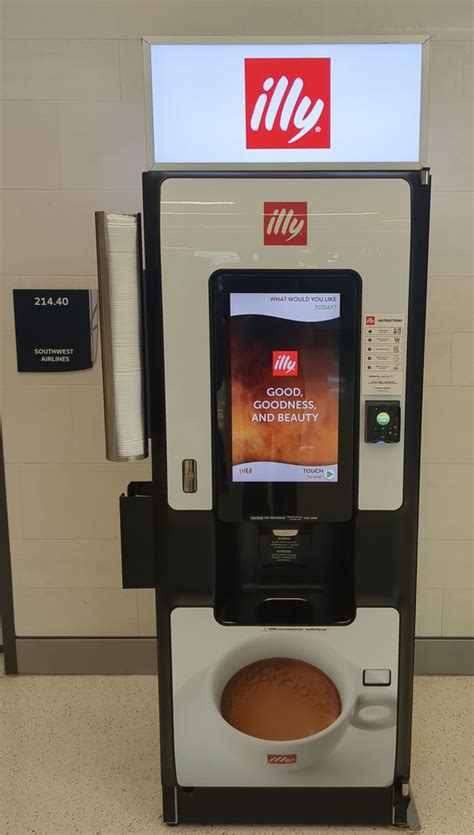 Failing To Try Airport Illy Coffee Vending Machine · The New Leaf Journal
