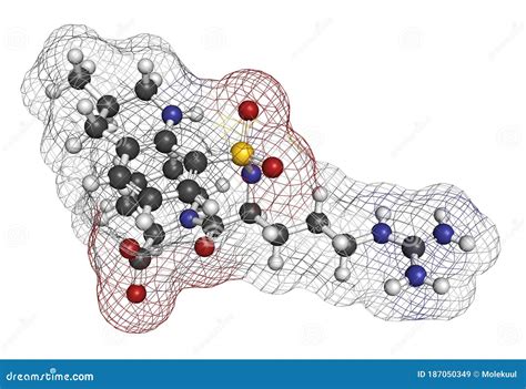 Argatroban Anticoagulant Drug Molecule Direct Thrombin Inhibitor
