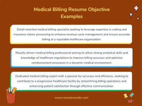 Medical Billing Resume Objective Sample Statements Resumeworder