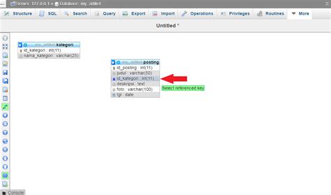 membuat foreign key pada tabel mysql webhozz blog