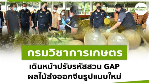 กรมวิชาการเกษตรเดินหน้าปรับรหัสสวน Gap ผลไม้ส่งออกรูปแบบใหม่ รับมือการ